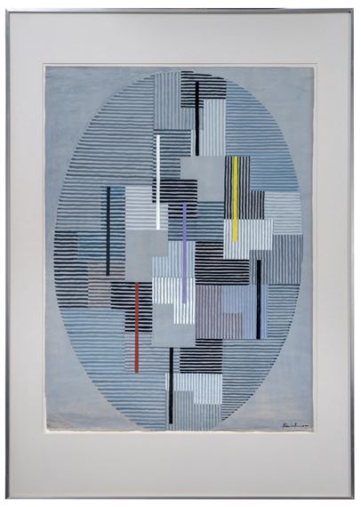 Adolf Richard Fleischmann | Composition in grey (1950) | MutualArt