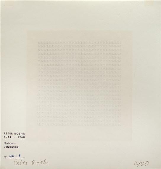 Peter Roehr | O.T. | MutualArt