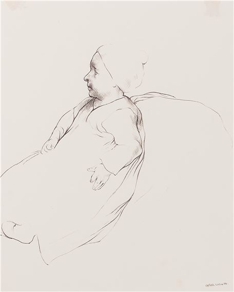 Rafael Coronel | Untitled (Child in Profile) (Circa 1980) | MutualArt