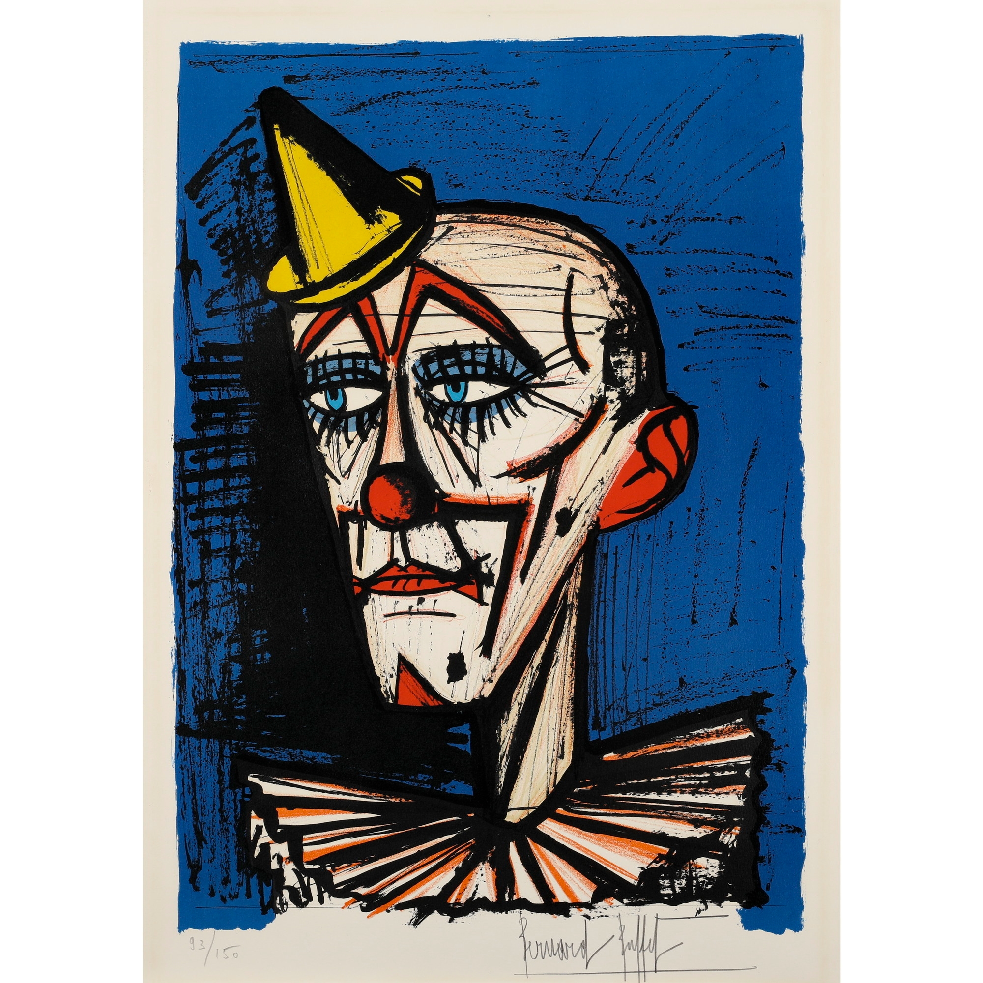 Bernard Buffet | CLOWN AU PETIT CHAPEAU / CLOWN WITH A LITTLE HAT (1978 ...
