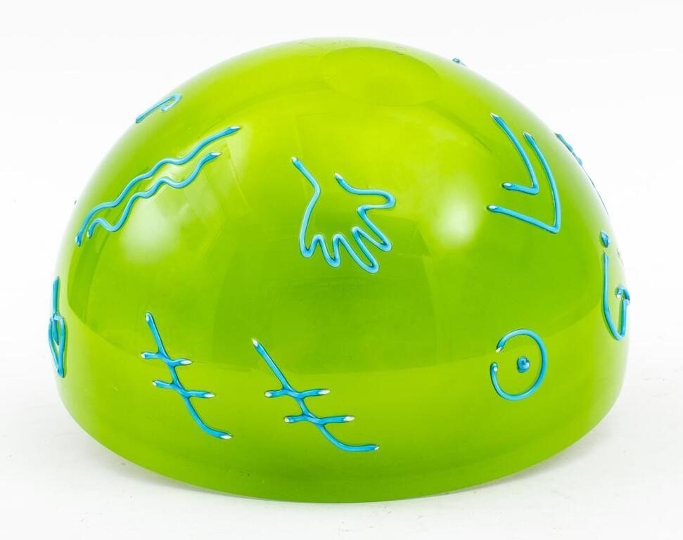 Molly Stone | Molly Stone Post-Modern Art Glass Bowl (1993) | MutualArt