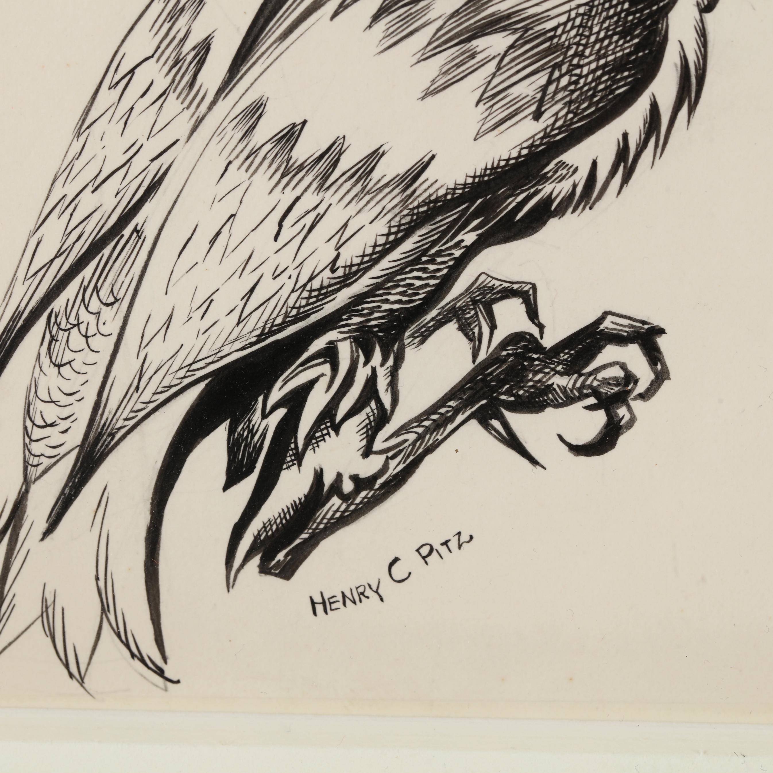 Henry Clarence Pitz | A youth on horseback amid a swarm of phoenix-like ...