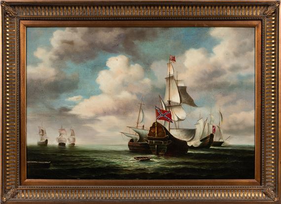 Bob Sanders | Sailing Vessels Under a Cloud-filled Sky | MutualArt