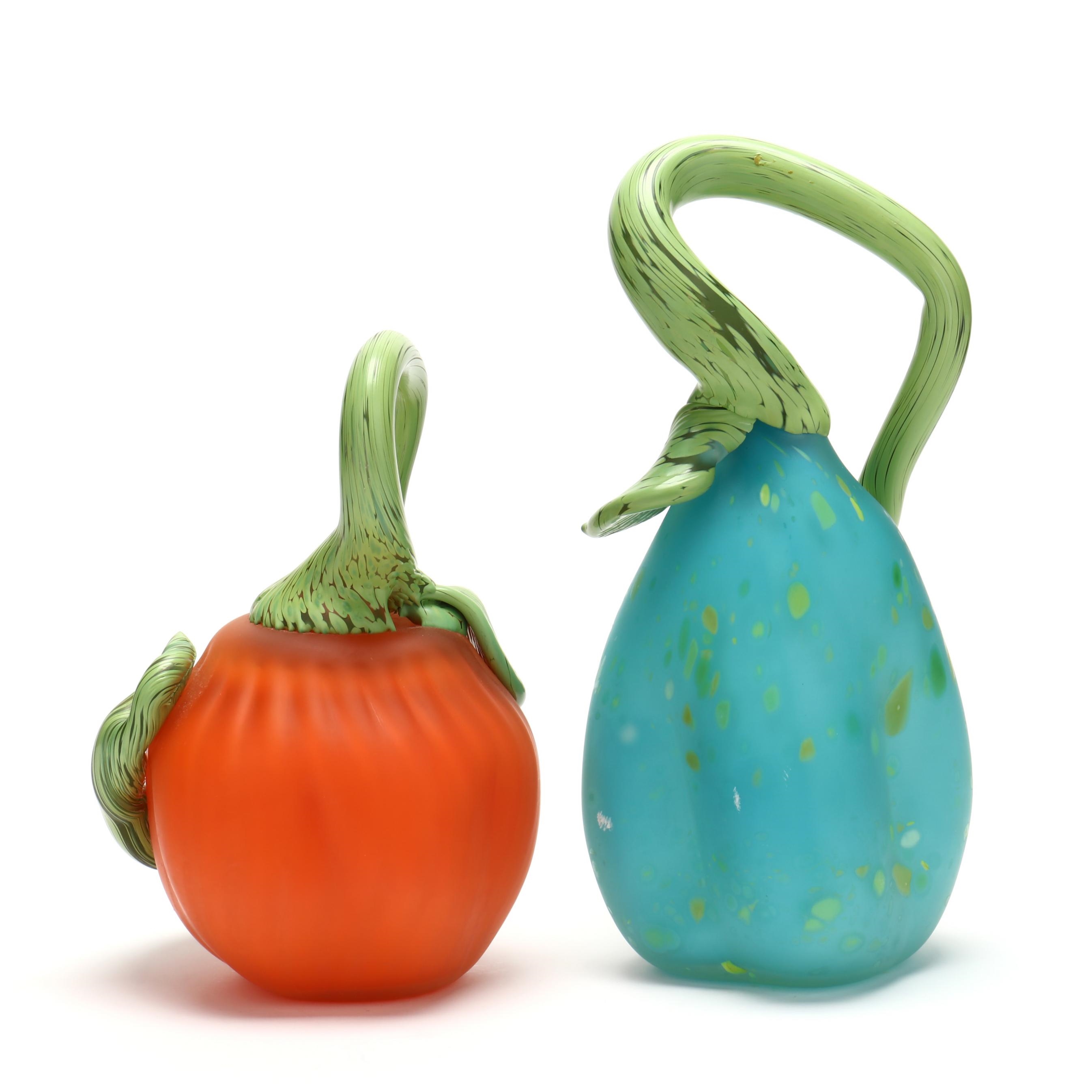 David Van Noppen | Two Art Glass Gourds | MutualArt