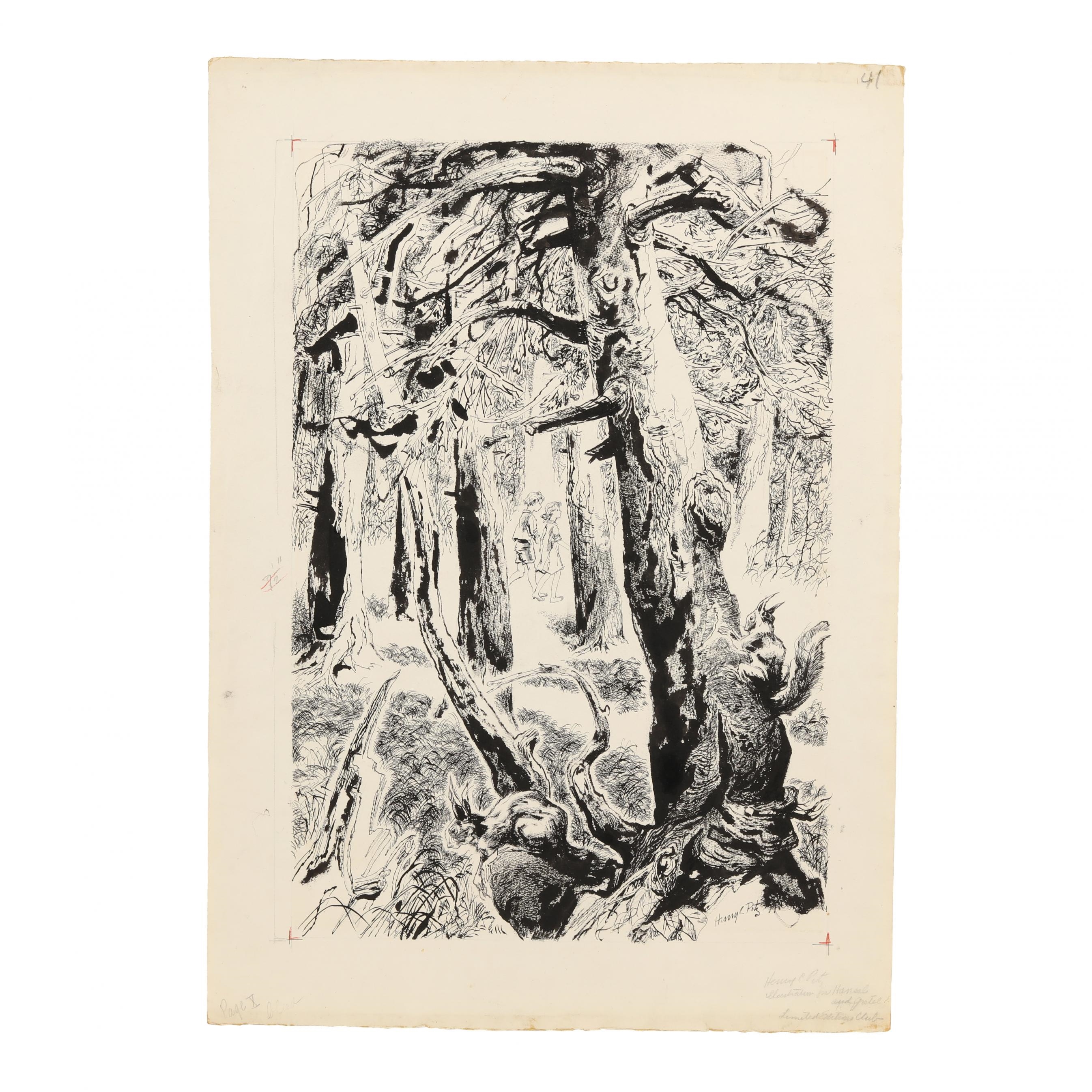 Henry Clarence Pitz | Seven Illustrations for Hansel and Gretel (1952 ...