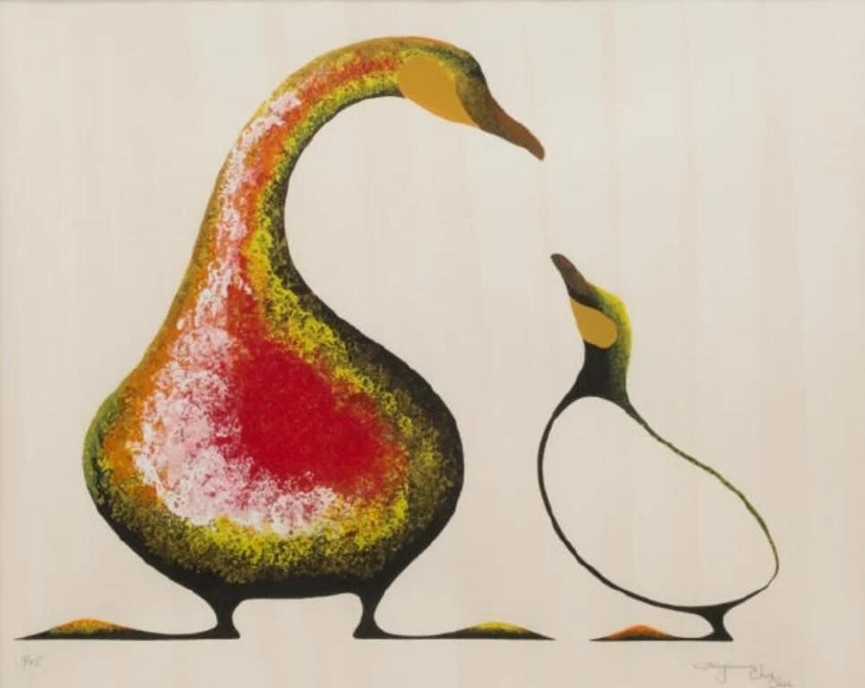 Benjamin Chee Chee | Colourful goose | MutualArt