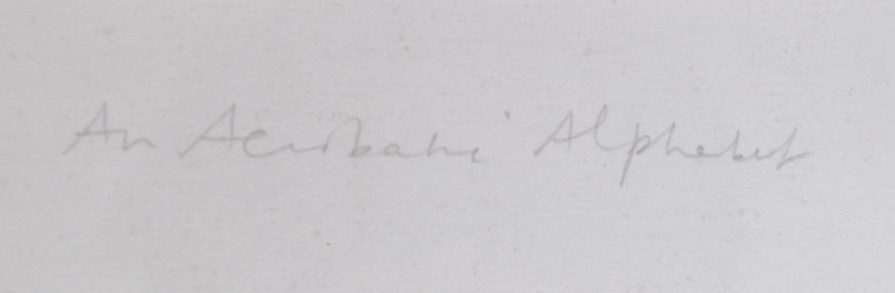 Barbara Crow | An Acrobatic Alphabet (20th Century) | MutualArt