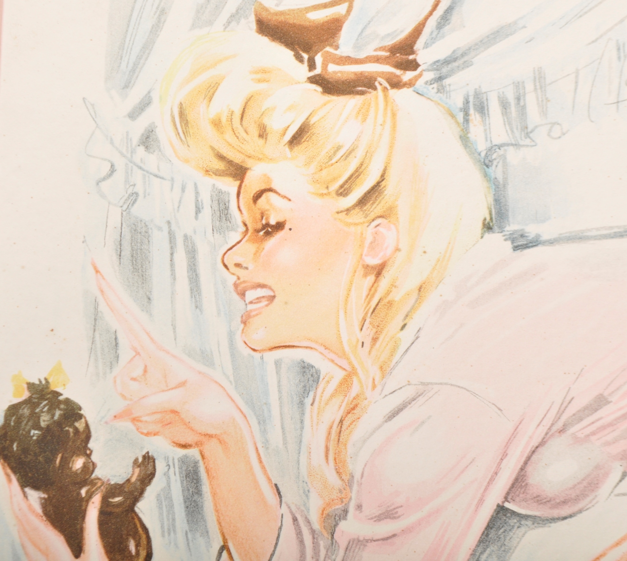 Christel Marott | A young lady playing with her doll (Mid 20th Century ...