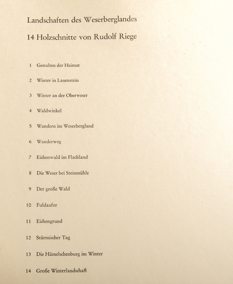 Rudolf Riege | Landschaften des Weserberglandes | MutualArt
