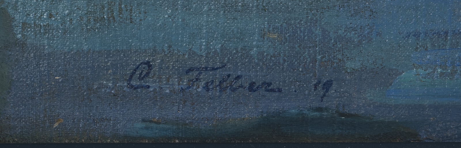 Carl Friedrich Felber | Mountain landscape with lake (1919) | MutualArt