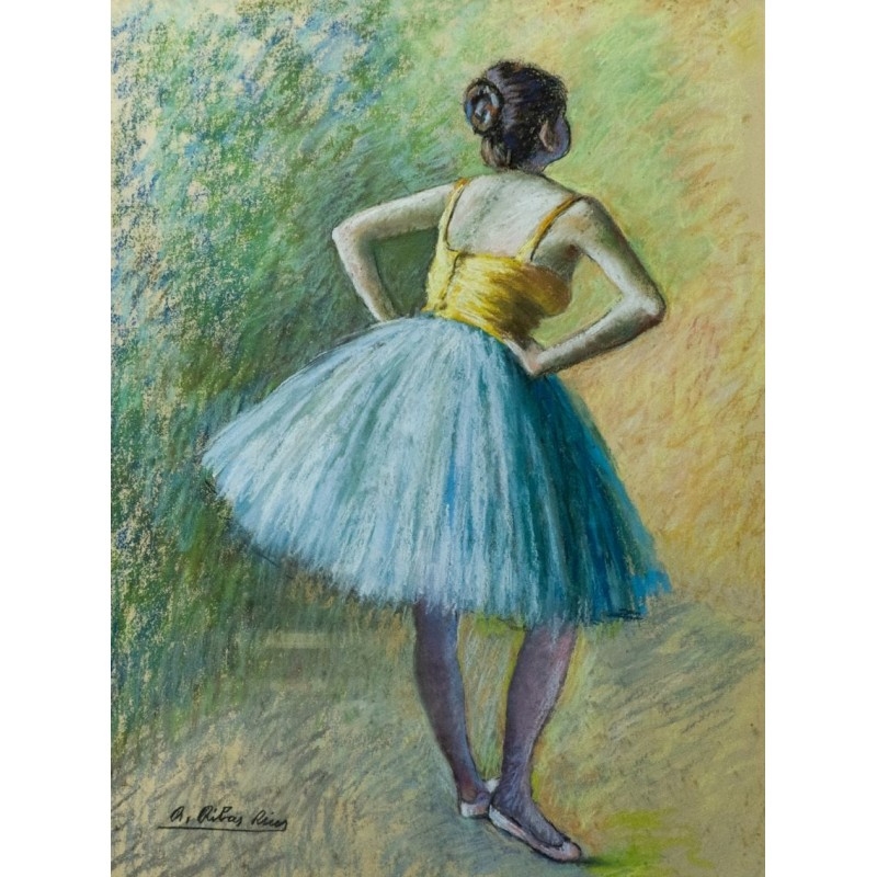 Ramón Ribas Rius | Desnudo femenino frente al espejo | MutualArt