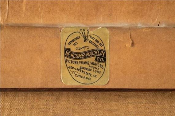 Hudson Mindell Kitchell | Old Oil Painting of Woods Path sgd H.M ...