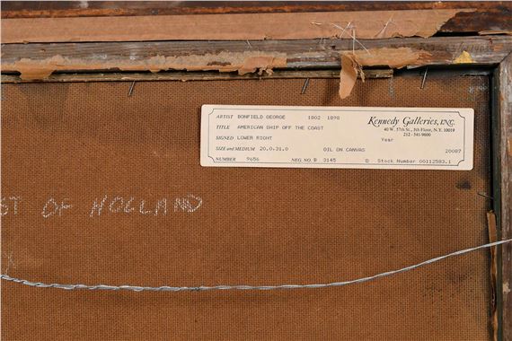 George Robert Bonfield | American Ship off the Coast of Holland (1885 ...