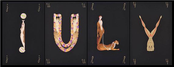 Erté | The Alphabet Suite (1976 - 1977) | MutualArt