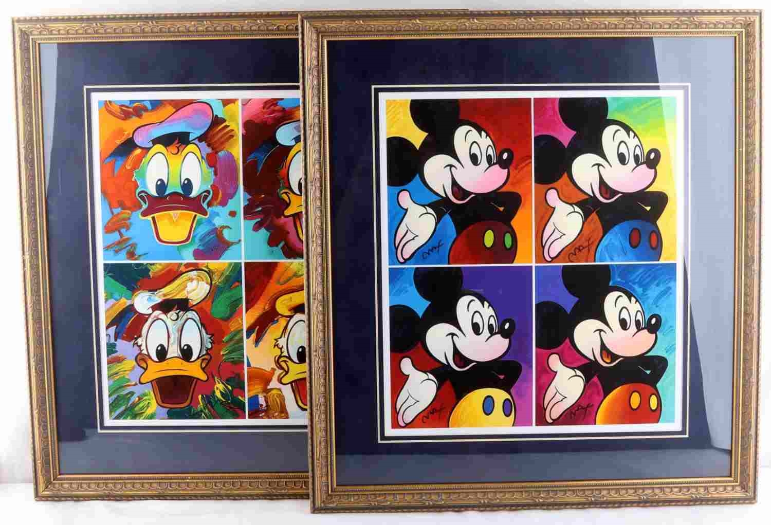 Peter Max | MICKEY MOUSE & DONALD DUCK DISNEY | MutualArt