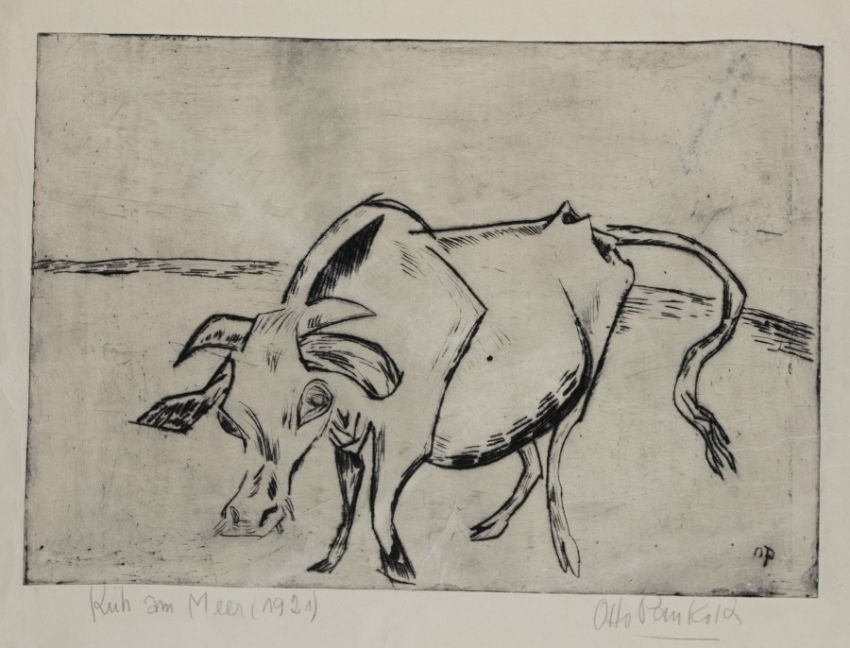 Otto Pankok | Cow by the sea | MutualArt