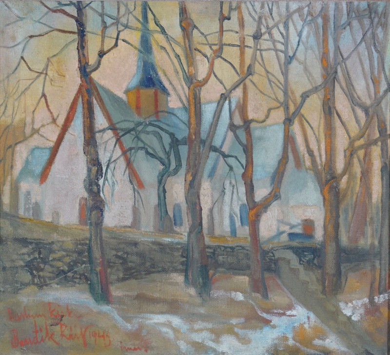 Bendik Riis | Haslum kirke (1943) | MutualArt