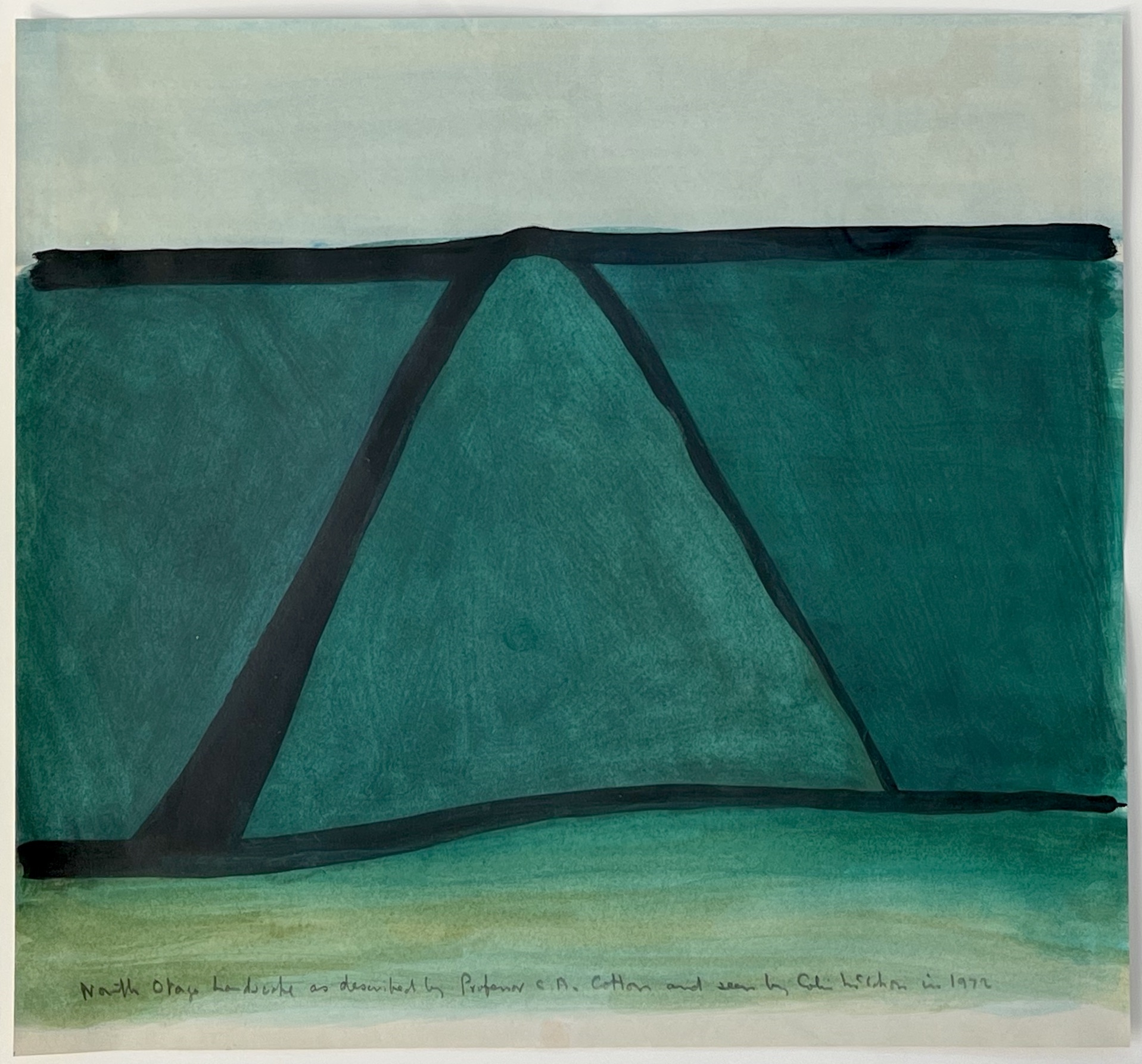 Colin McCahon | NORTH OTAGO LANDSCAPE (1972) | MutualArt