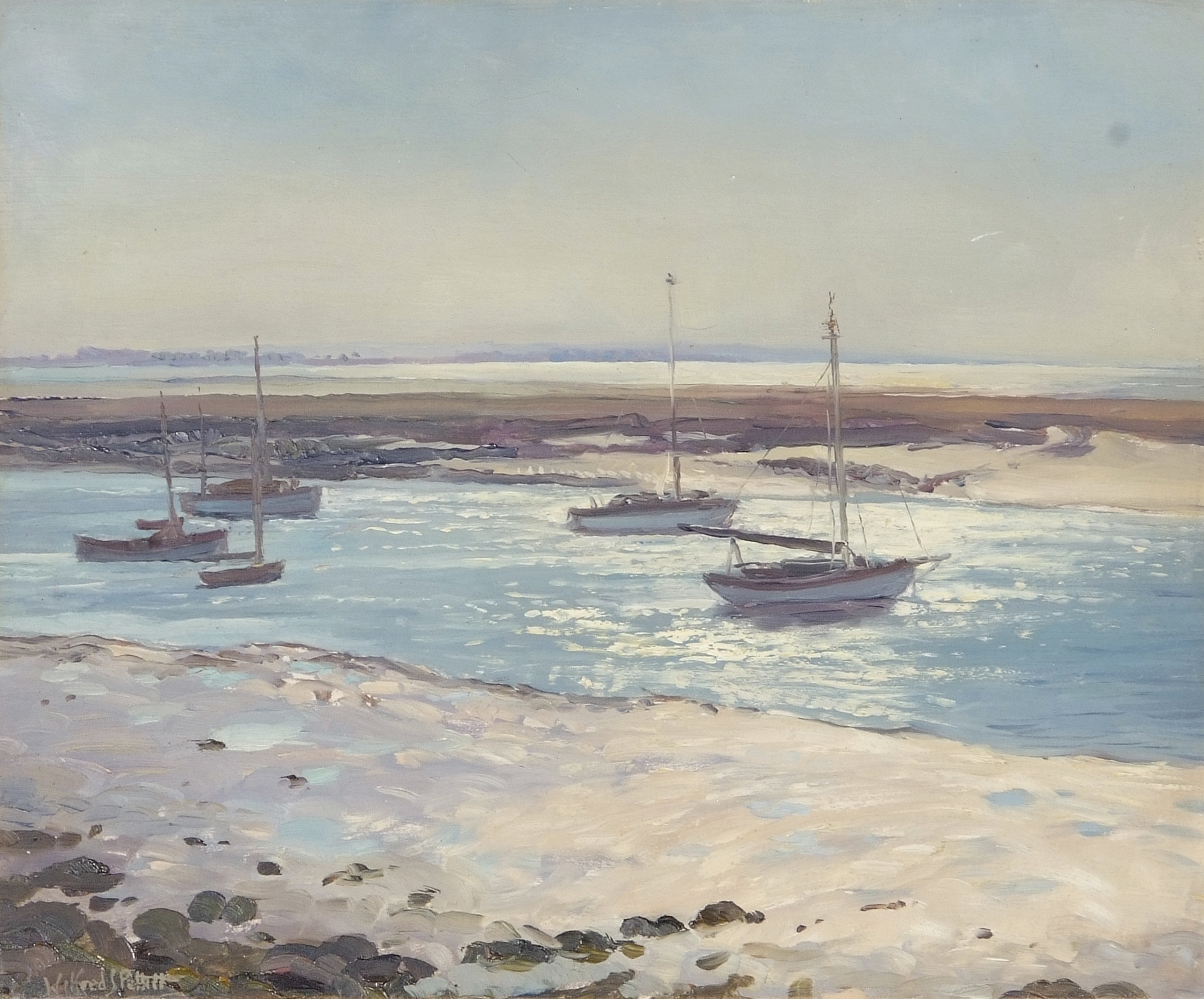 Wilfred S. Pettitt | A trio of Norfolk coastal scenes some with ...
