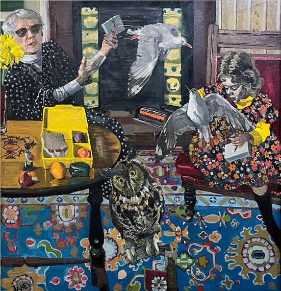 Jacqueline Fahey | DRAWING ROOM SCENE WITH GRANDMA | MutualArt