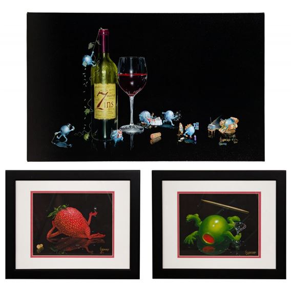 Michael Godard | 7 Deadly Zins; Passed Out; Sexy Strawberry | MutualArt