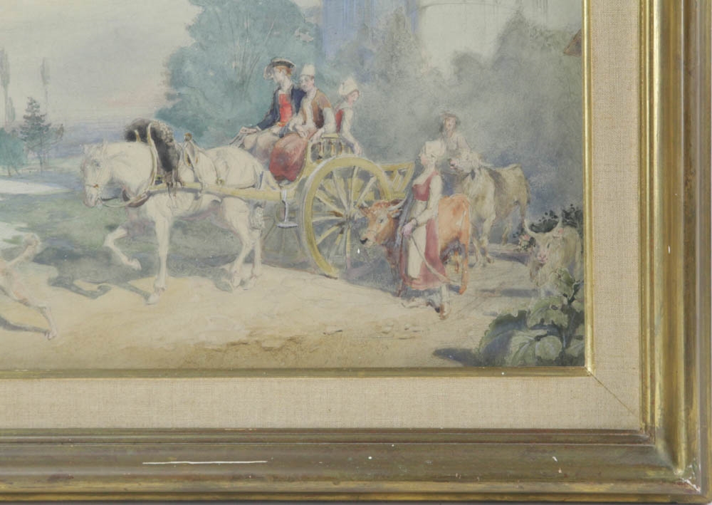 Alfred Charles Conrade | carriage with figure | MutualArt