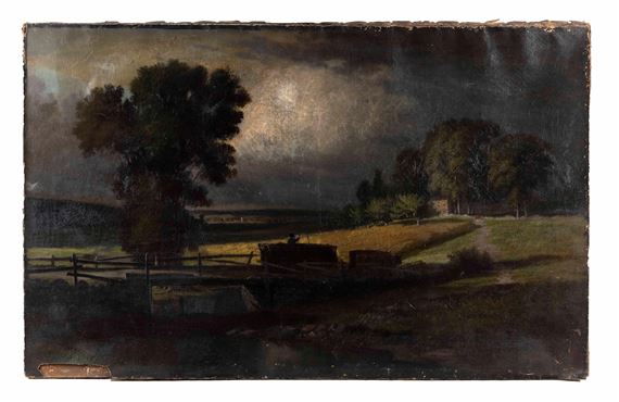 George Inness | Early morning farm scene. | MutualArt