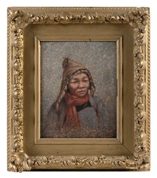 George Albert Frost | A Buriat Boy. (1885) | MutualArt