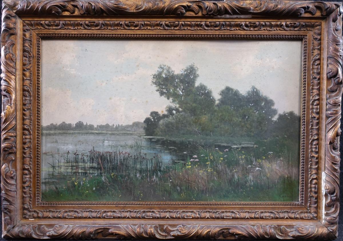 Victor Henry | PAYSAGE À L'ÉTANG | MutualArt