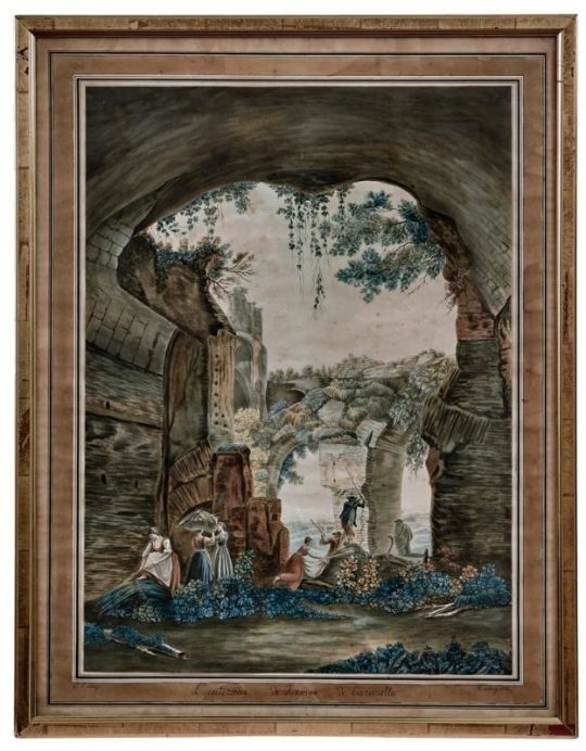 Louis Ducros | L'Interieur de Termes de Caracalla (1812) | MutualArt