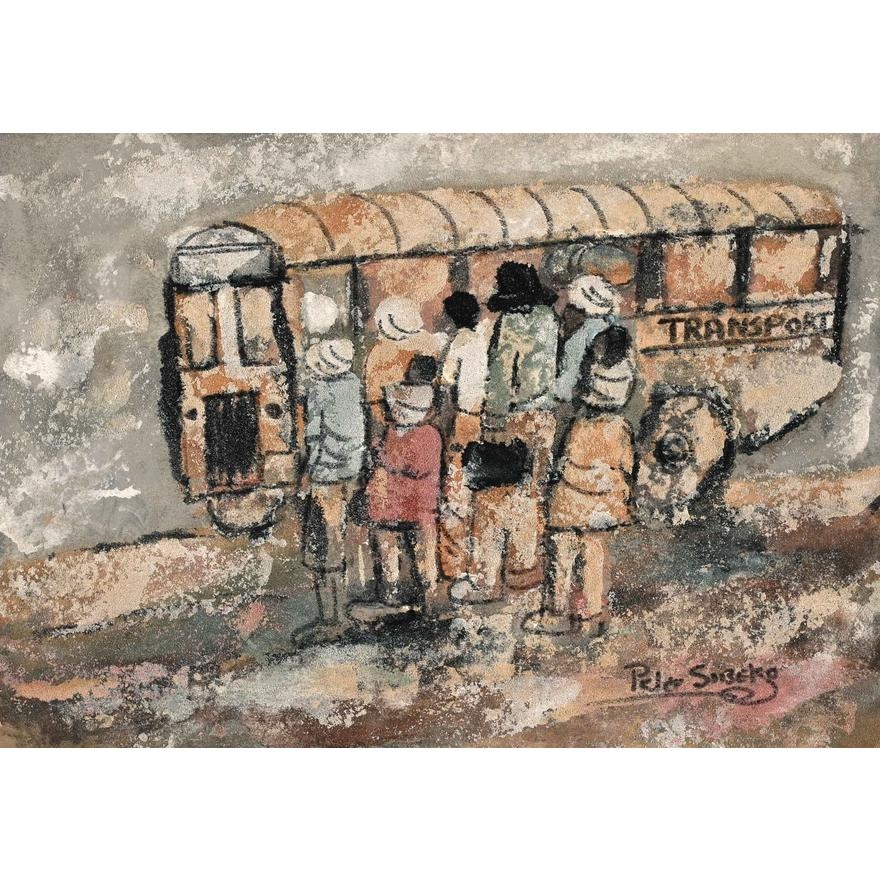 Peter Sibeko | Bus Stop In Naledi | MutualArt