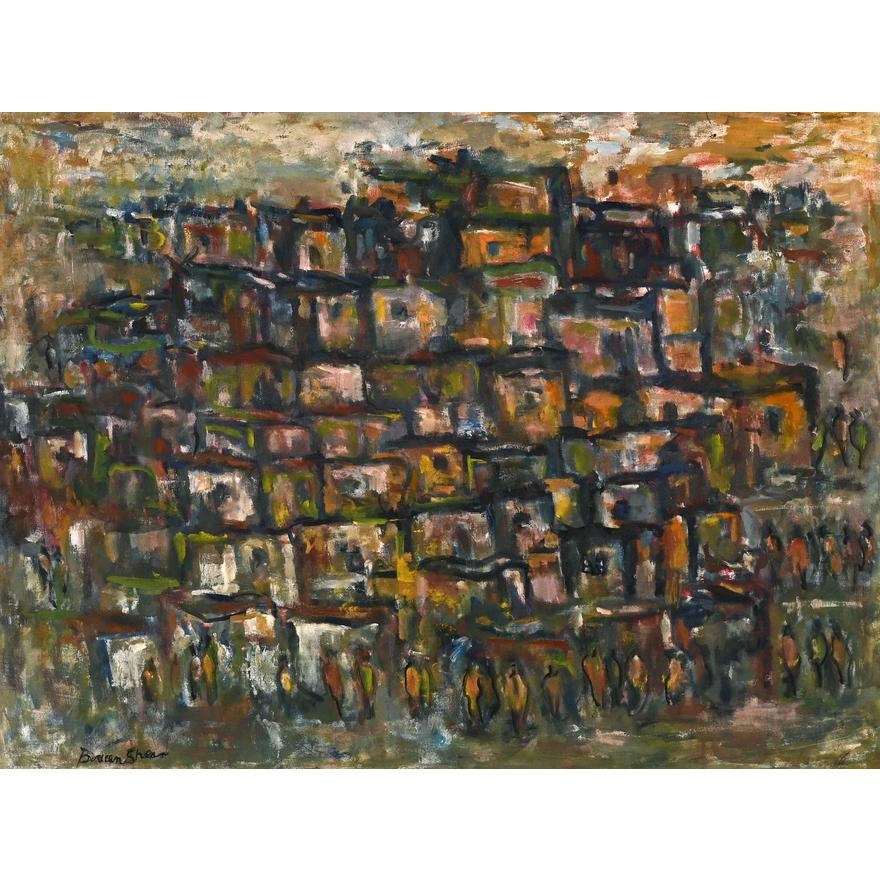 Brian Shear | Looming Cityscape | MutualArt