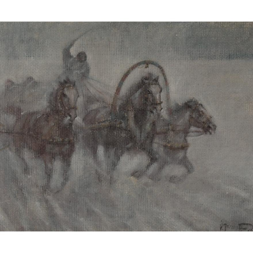 Victor Ivanoff | Driving the Horses | MutualArt
