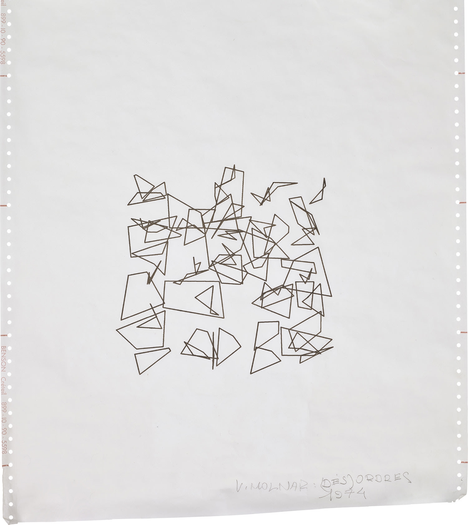 Vera Molnár | (Des)ordres | MutualArt