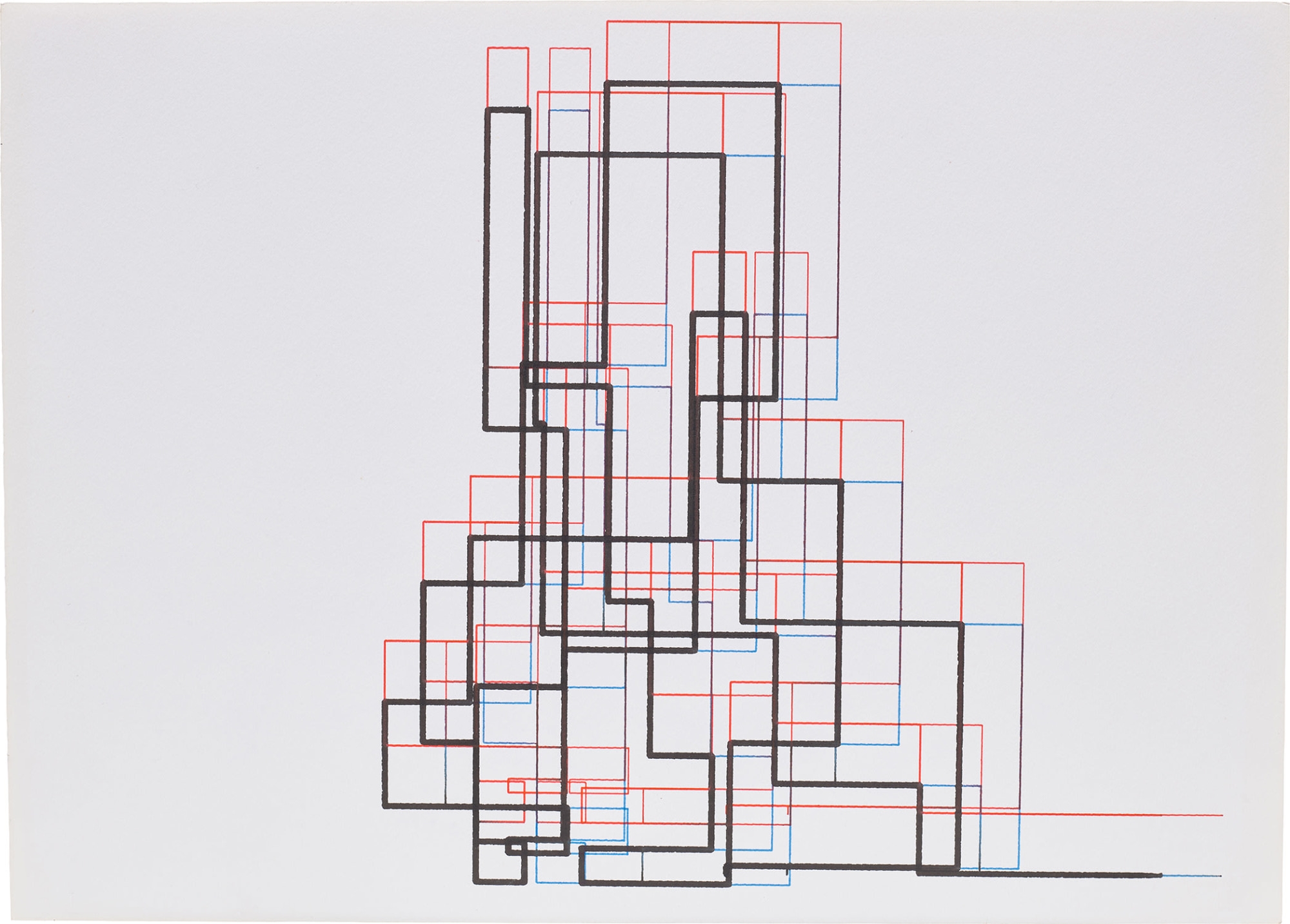 Frieder Nake | Polygon Drawings (1965) | MutualArt