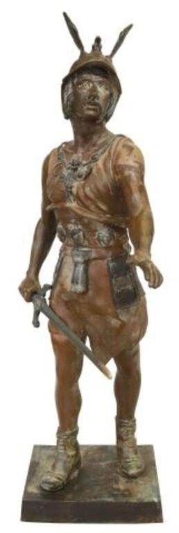 Emil Epple | LIFE-SIZE BRONZE WARRIOR | MutualArt