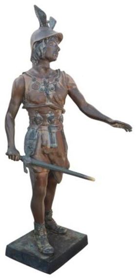 Emil Epple | LIFE-SIZE BRONZE WARRIOR | MutualArt