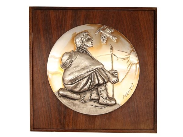 Giacomo Manzù | Bas-relief in silver | MutualArt