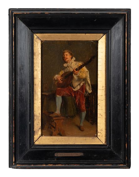 Jean-Louis-Ernest Meissonier | Troubadour (1858) | MutualArt