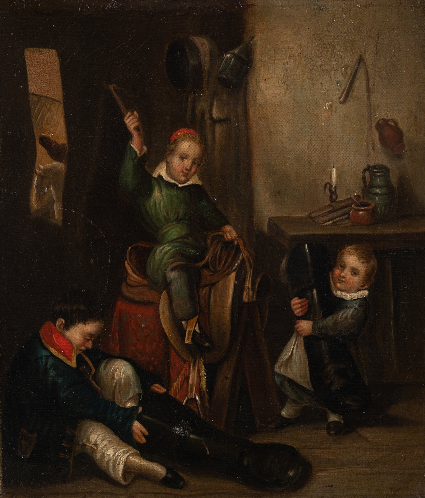 Jan Steen | Three Children Playing | MutualArt