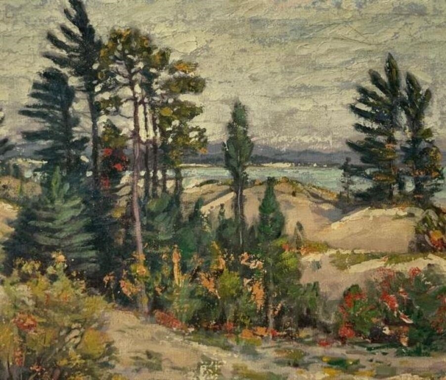 Harold Harrington Betts | An Older oil painting depicting a landscape ...