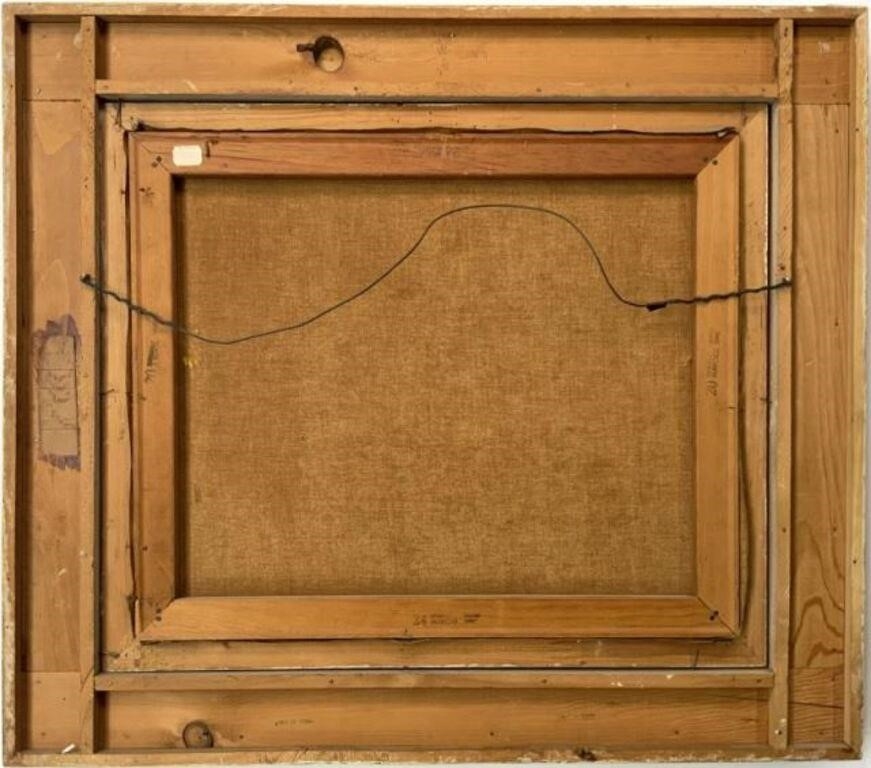 Franco Ruocco | A Vintage oil painting on Canvas of a bright | MutualArt