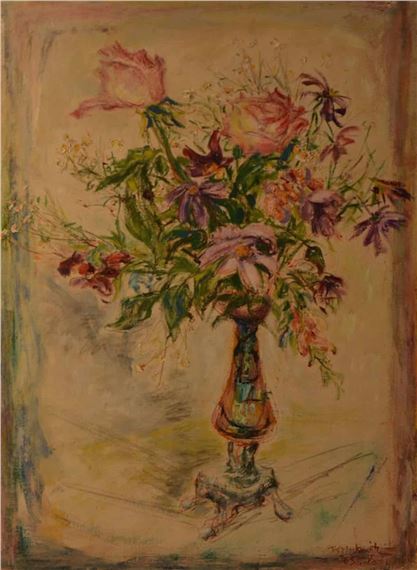 Ira Moskowitz | Floral still-life (1965) | MutualArt