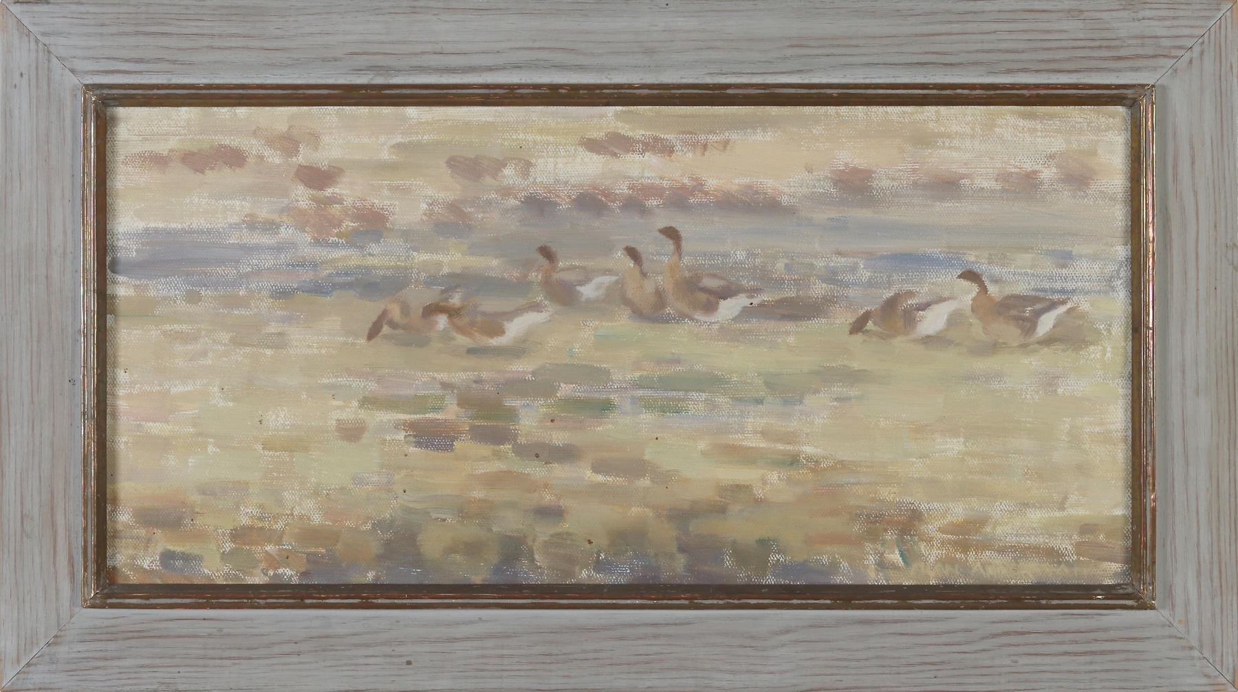 Allan Andersson | Sweet geese by a stream | MutualArt