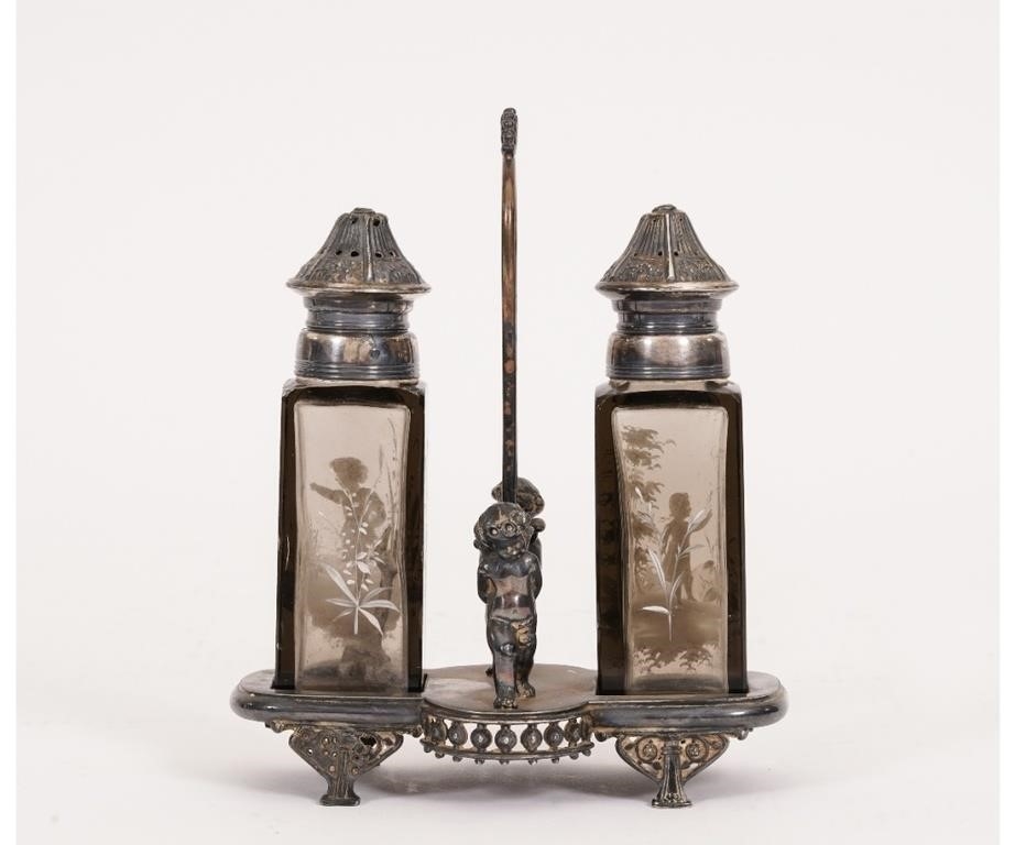 Mary Gregory | Salt/pepper shakers (Late 19) | MutualArt
