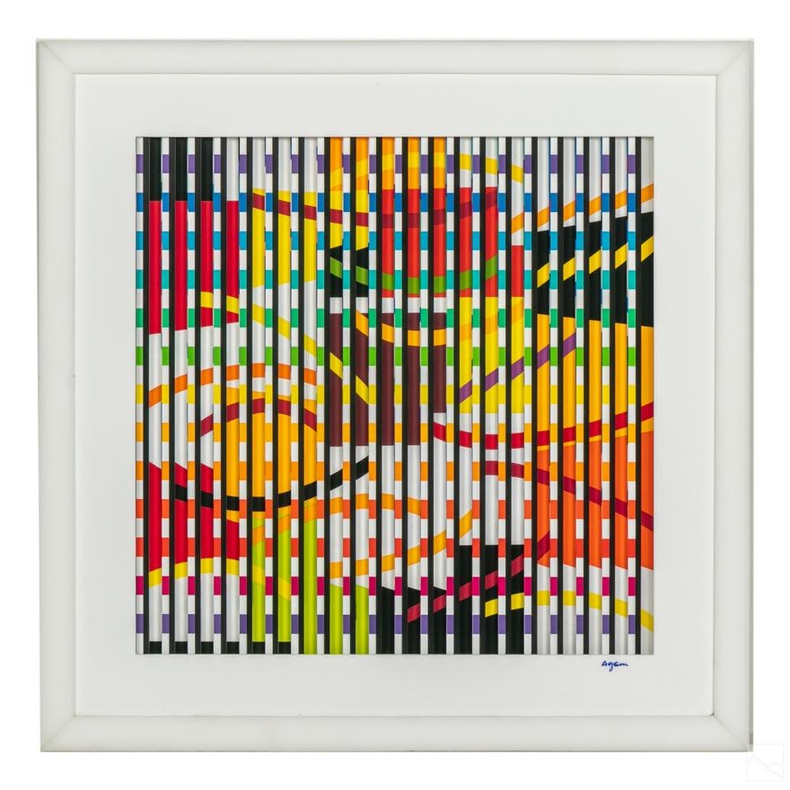 Yaacov Agam | ACRYLIC 3-D KINETIC OP ART (1979) | MutualArt