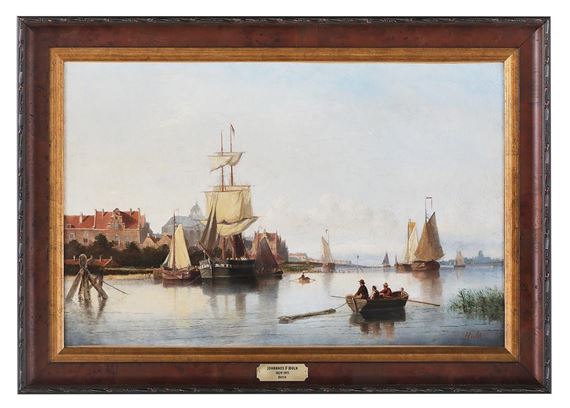 Johannes Frederik Hulk I | Dutch Harbor Scene | MutualArt