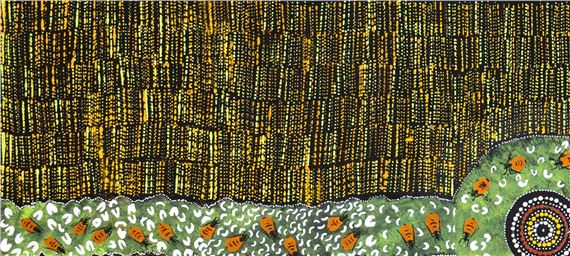 Anthony Briscoe | Honey Ant Dreaming (2021) | MutualArt