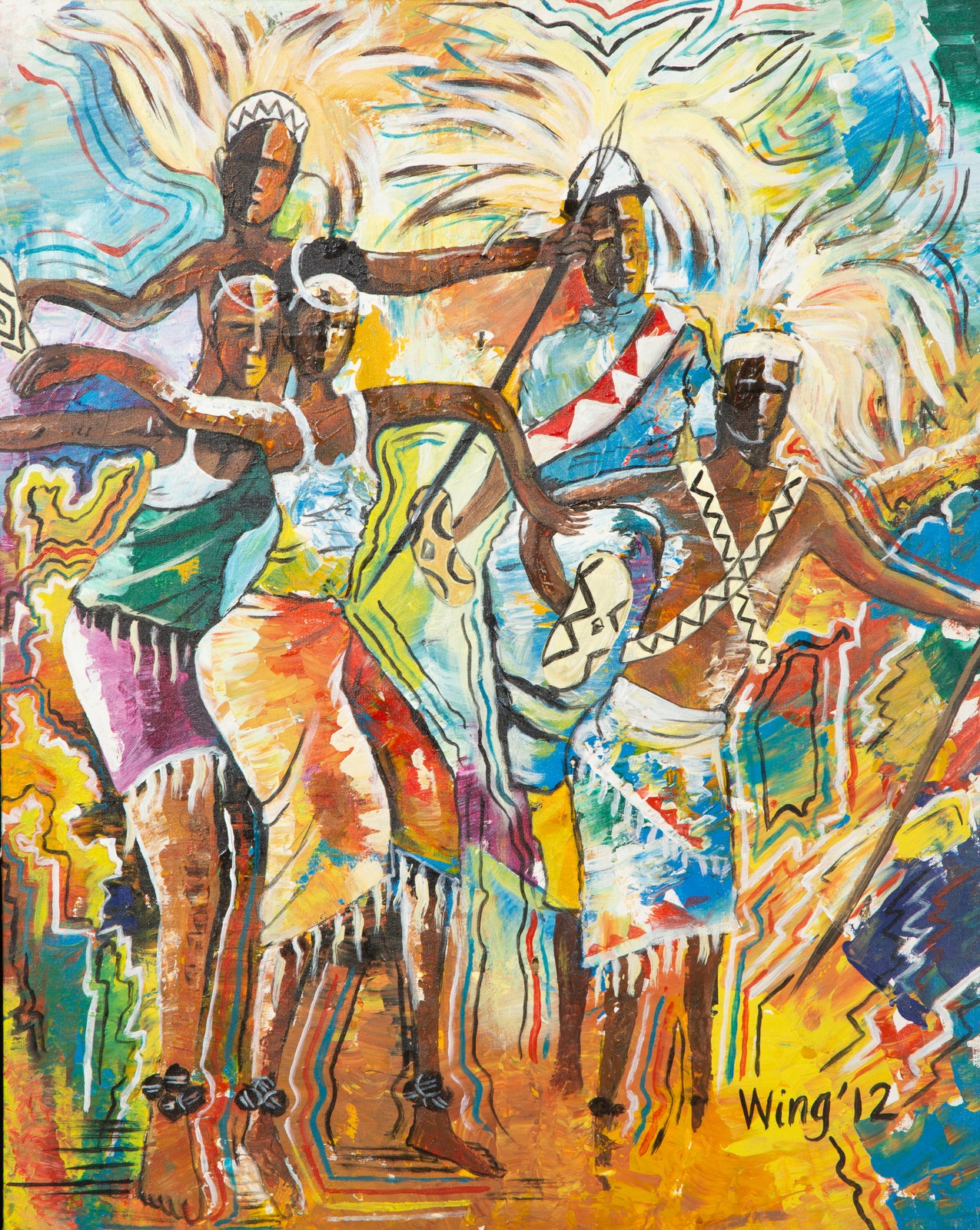 William Ngendandumwe | Intore Dancers (2012) | MutualArt