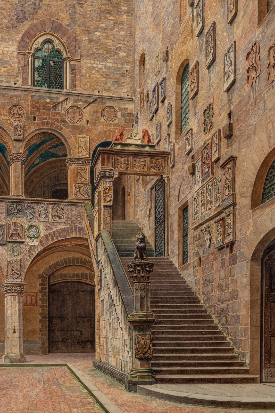 Giulia Cecchi | Courtyard of the Palazzo del Bargello, Florence | MutualArt